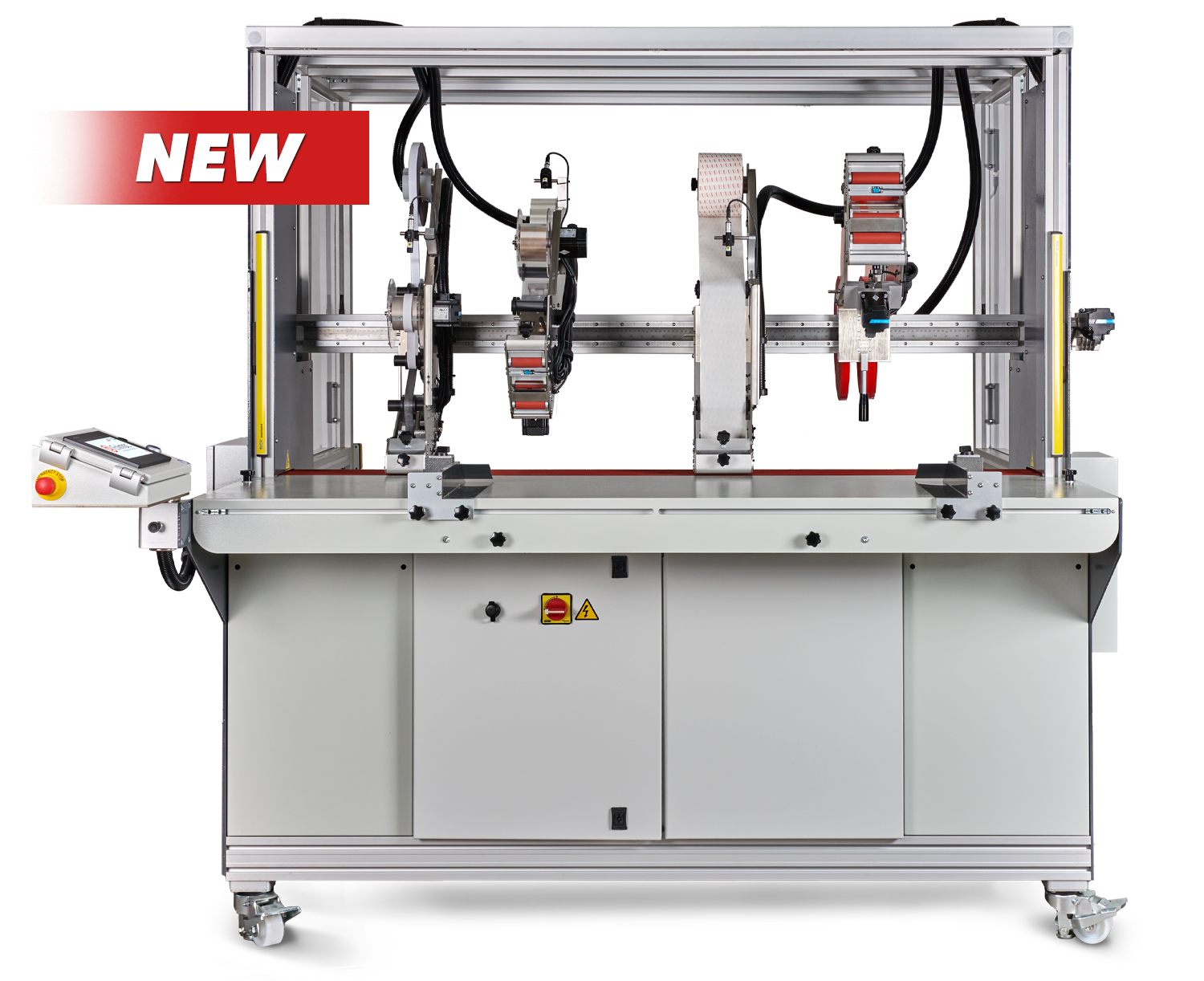 Single and double-sided tape machines and applicators